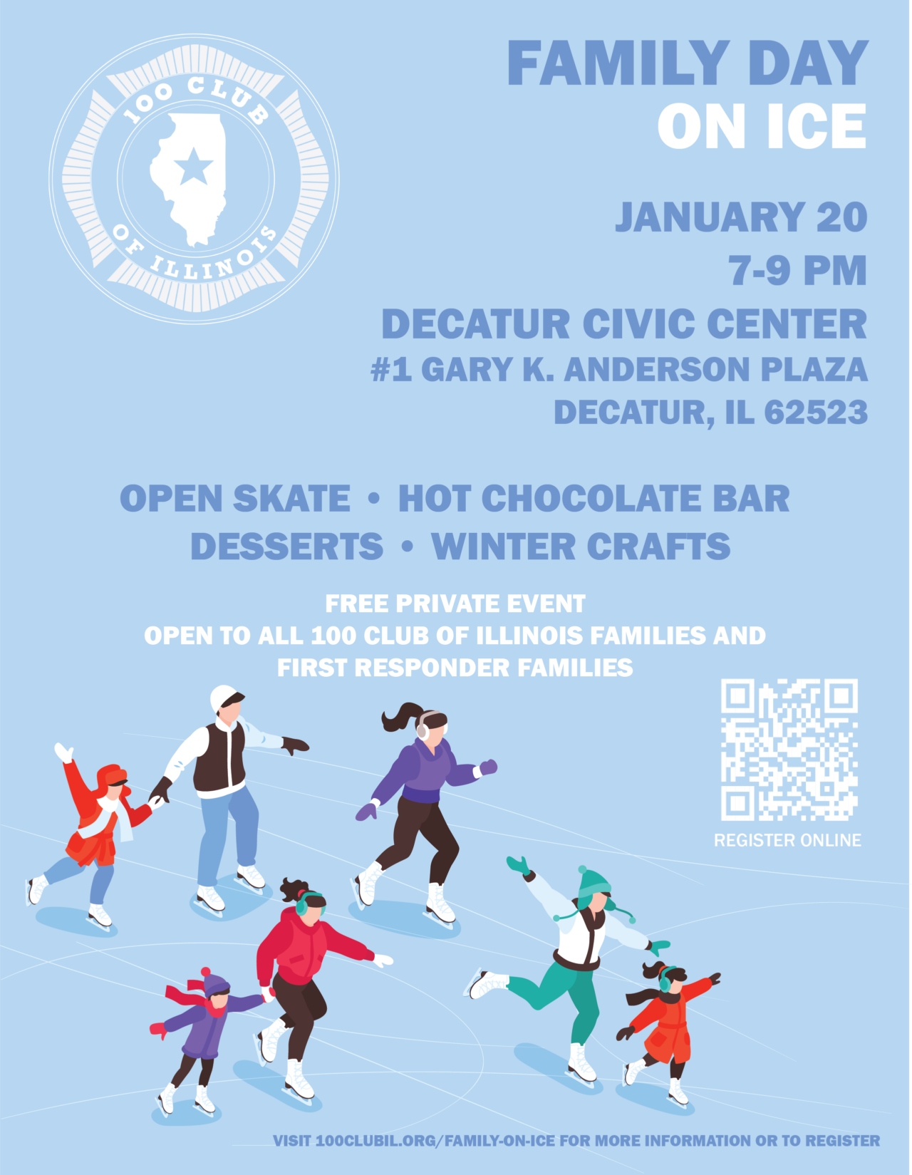 Family on Ice - 100 Club Of Illinois