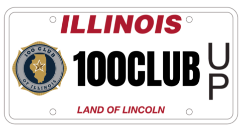 100 Club of Illinois License Plate - 100 Club Of Illinois