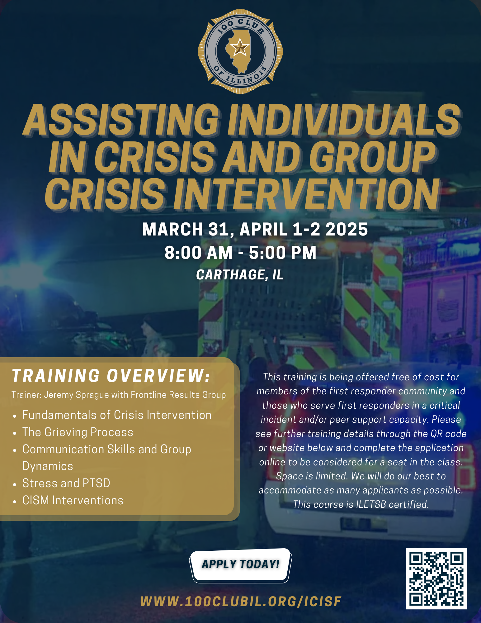 Training | 100 Club Of Illinois